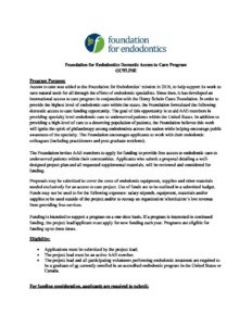 Domestic Outreach Program Guidelines_Web2022 - AAE Foundation for Endodontics