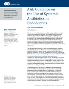 aae_systemic-antibiotics - American Association of Endodontists