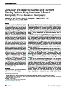 Comparison of Endodontic Diagnosis and Treatment - American Association ...