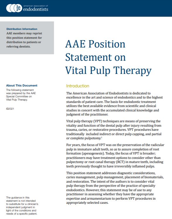 VPT Cover - American Association of Endodontists